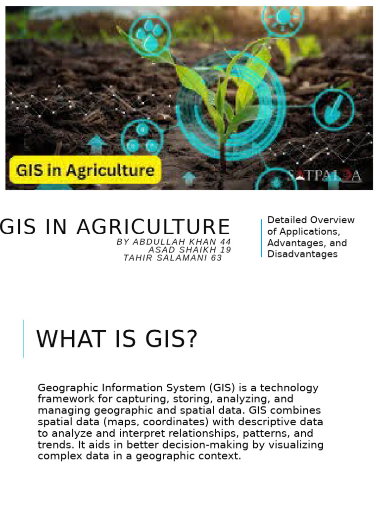 GIS Applications and Challenges in Agriculture | PDF | Geographic ...