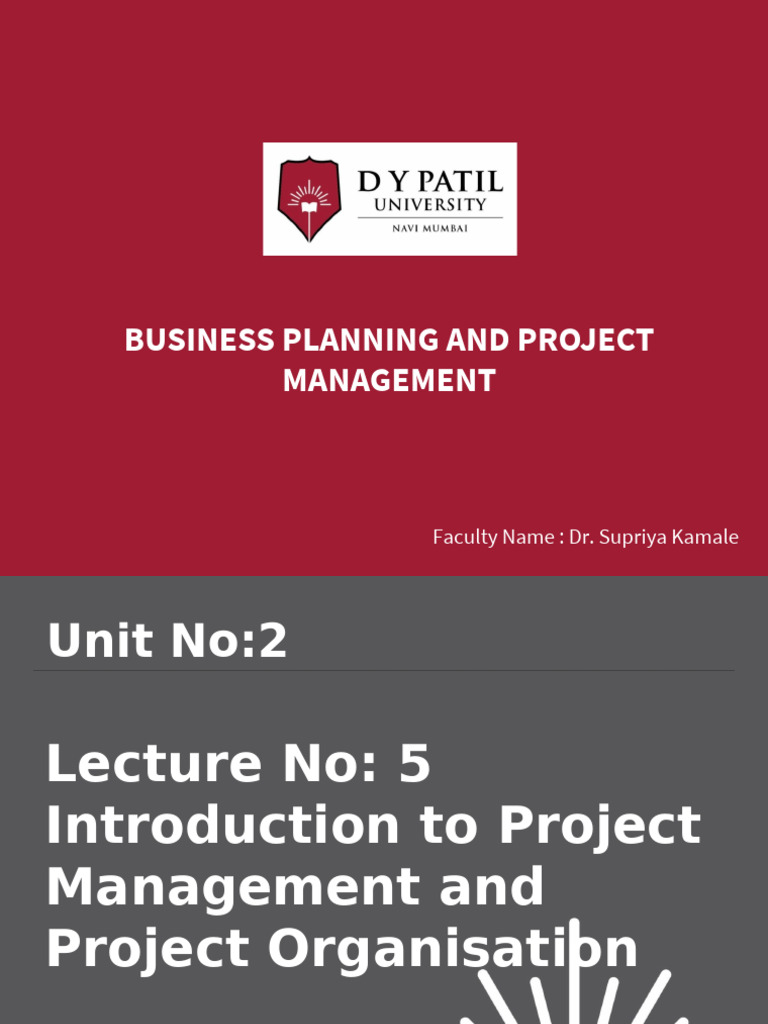 BBA SEM 6 Introduction and Classification of Projects | PDF | Project ...