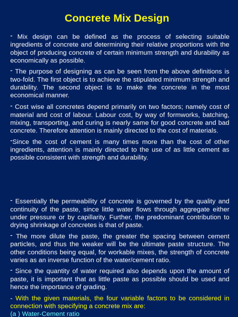 Mix Design - BMCT | PDF | Standard Deviation | Concrete