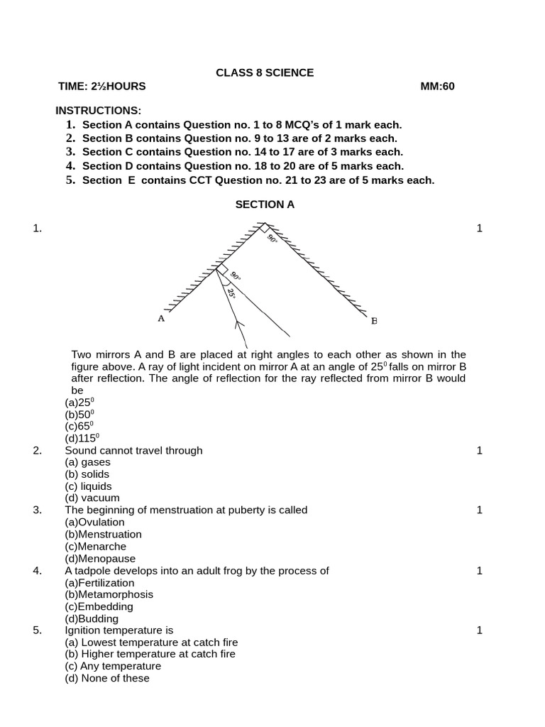 Viii Science Practice QP | PDF | Earthquakes | Sound