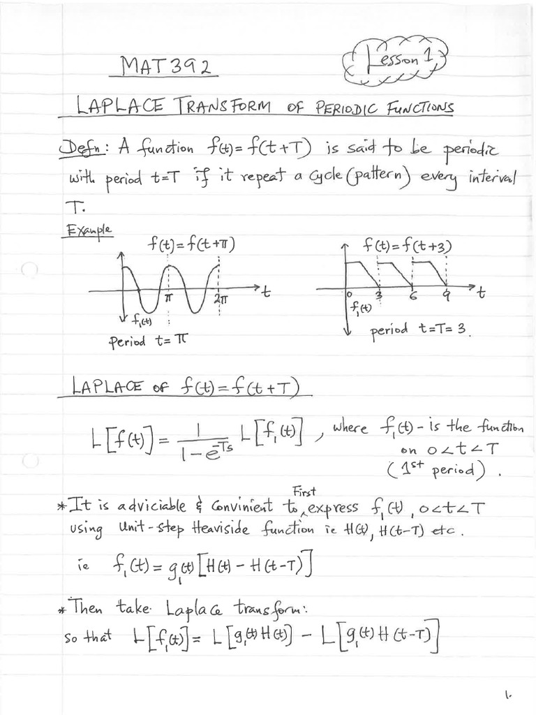 MAT392 - Lesson 1 | PDF