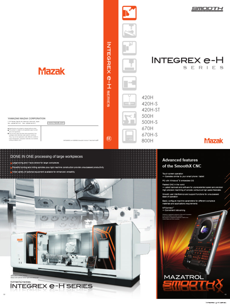 Integrex E-h - 99j194715e4 Ee 40p | PDF | Machining | Drill