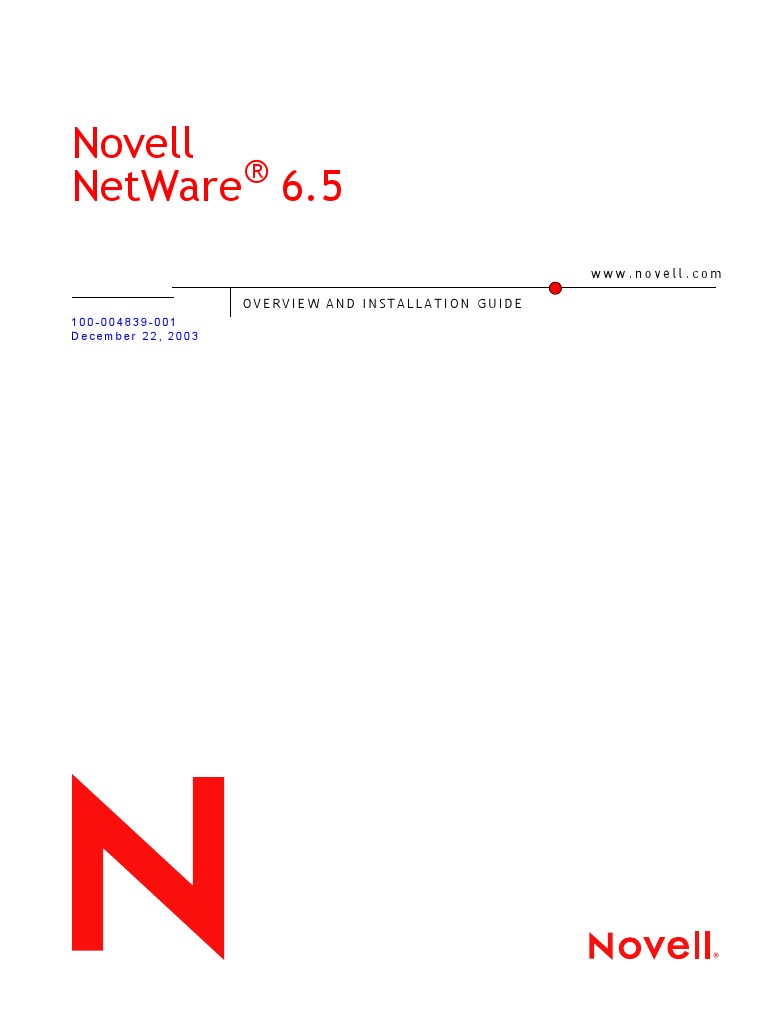 Novell Netware 6.5 Installation Guide | PDF | Web Application ...