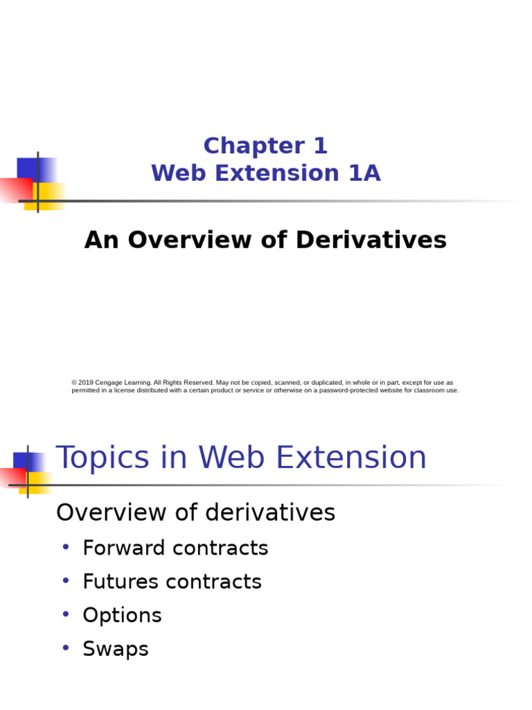 Ch01 Web Extension 1A Show | PDF | Derivative (Finance) | Futures Contract