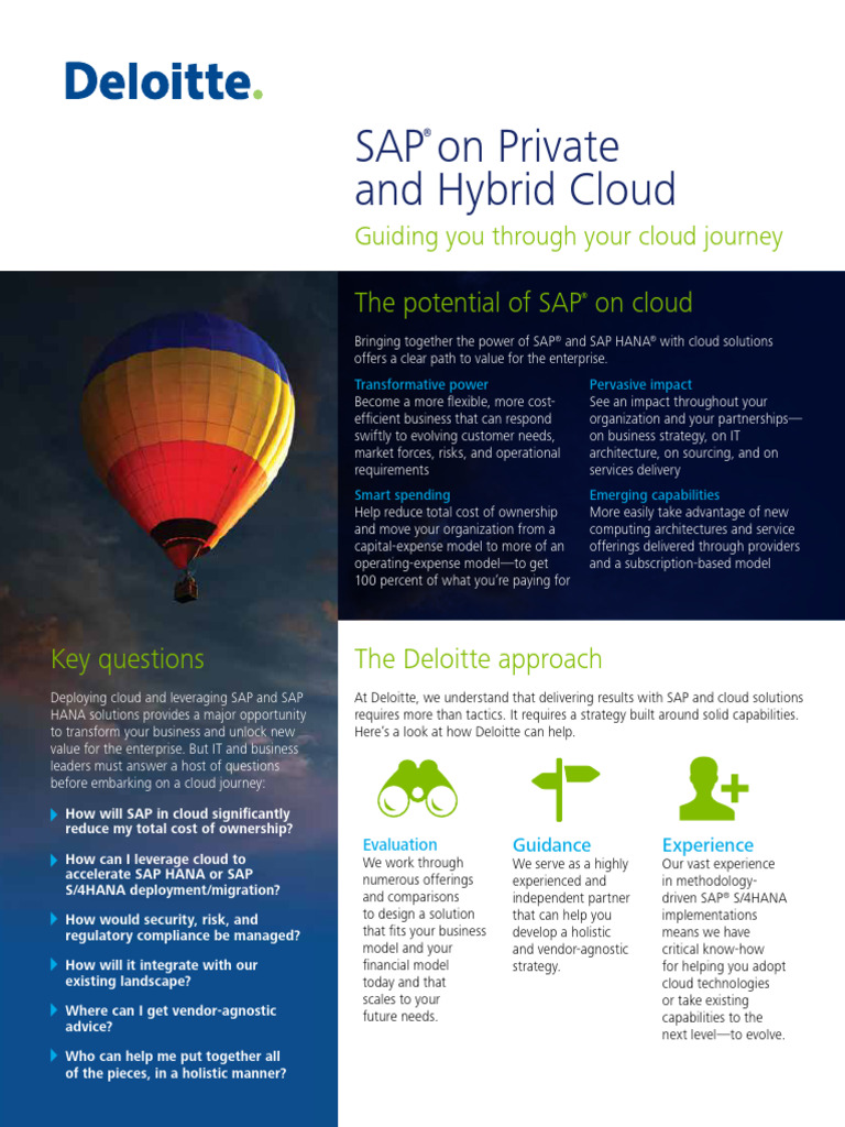 GX Sap Private Hybrid Cloud Guiding Cloud Journey | PDF | Cloud ...
