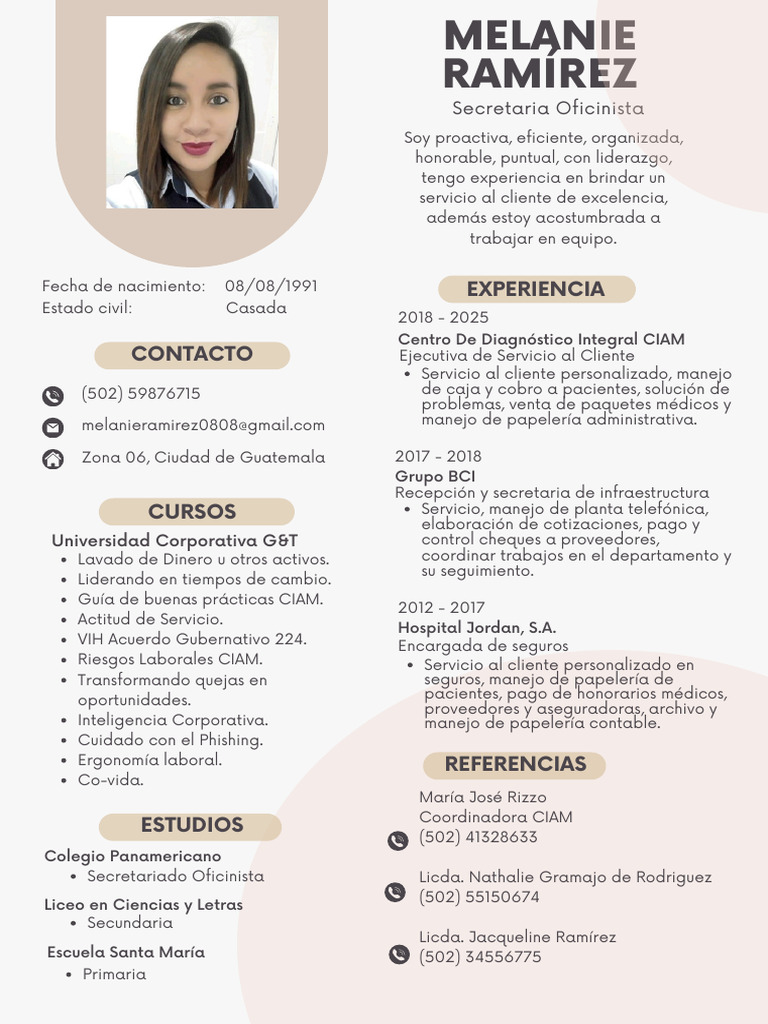 CV Melanie Ramirez | PDF