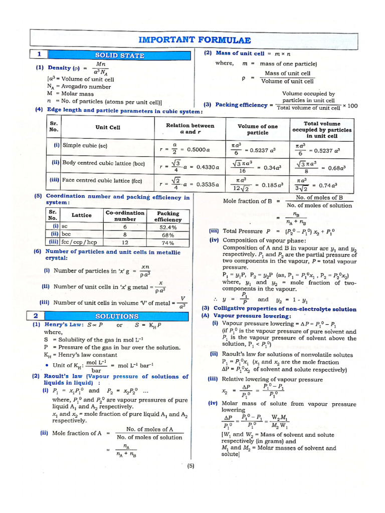 Chemistry Formula | PDF