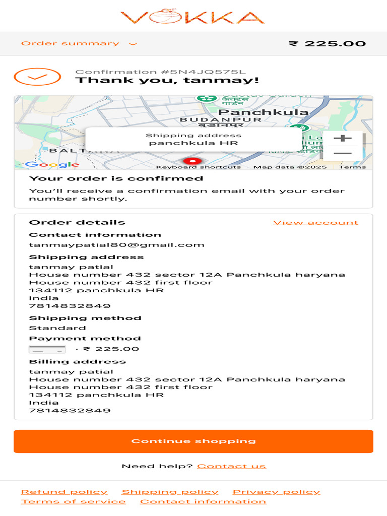 Thank You For Your Purchase! - Vokka Perfumes - Checkout | PDF