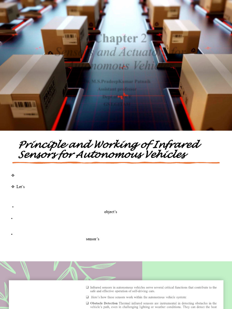 Sensors and Actuators For Autonomous Vehicles | PDF | Electric Motor ...