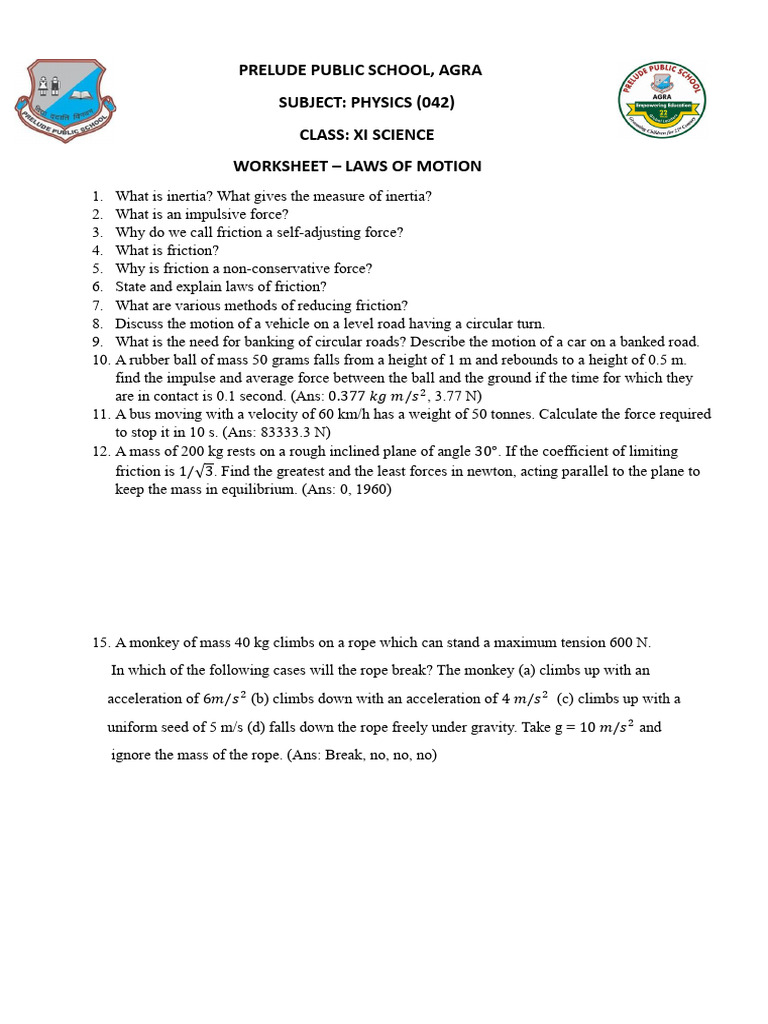 11-Chapter5-worksheet | PDF