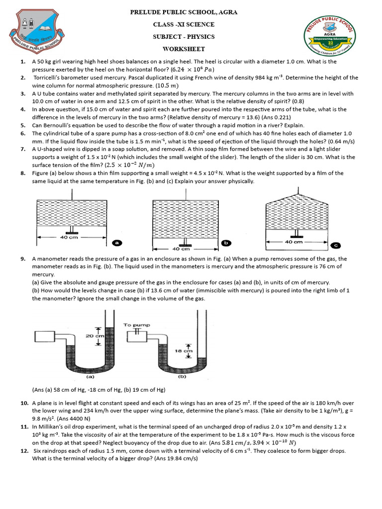 11-Fluids | PDF | Pressure | Pressure Measurement