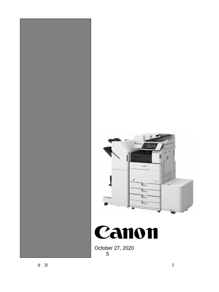 Canon imageRUNNER ADVANCE 4500 Parts Catalog | PDF | Door | Electrical ...