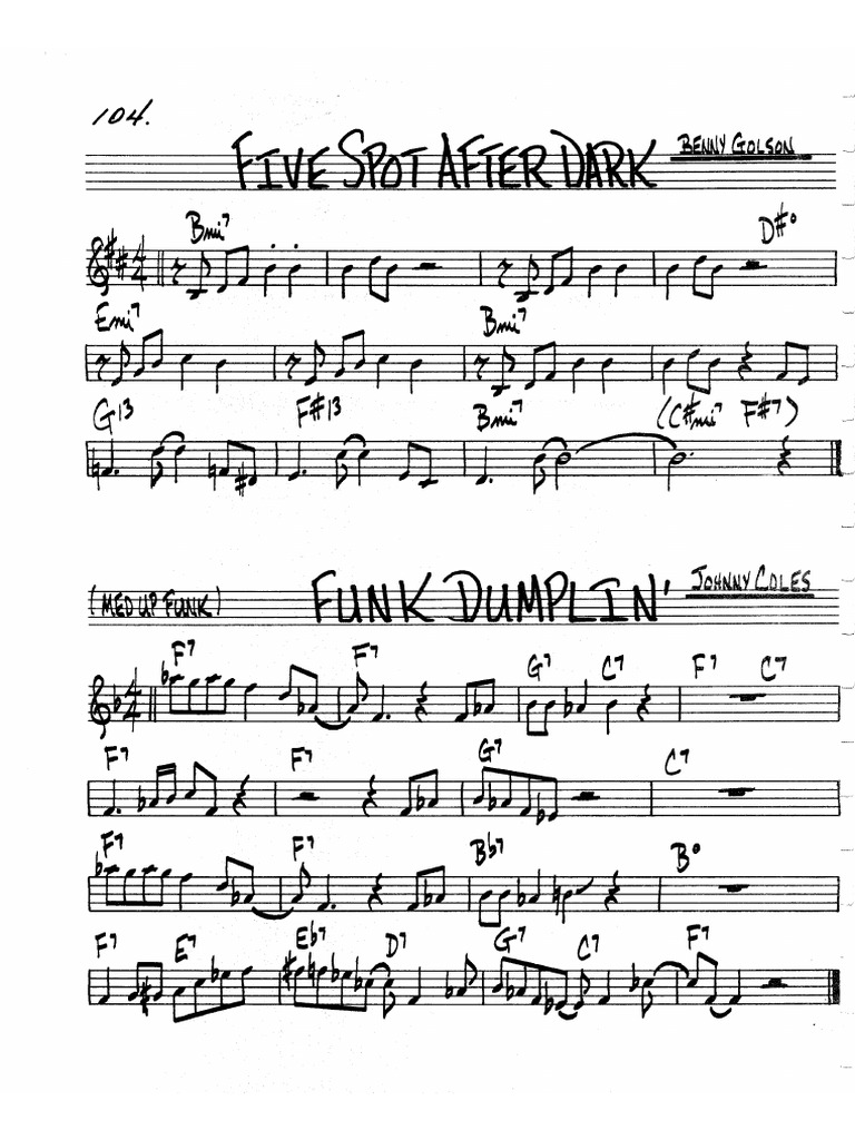 Five Spot After Dark | PDF