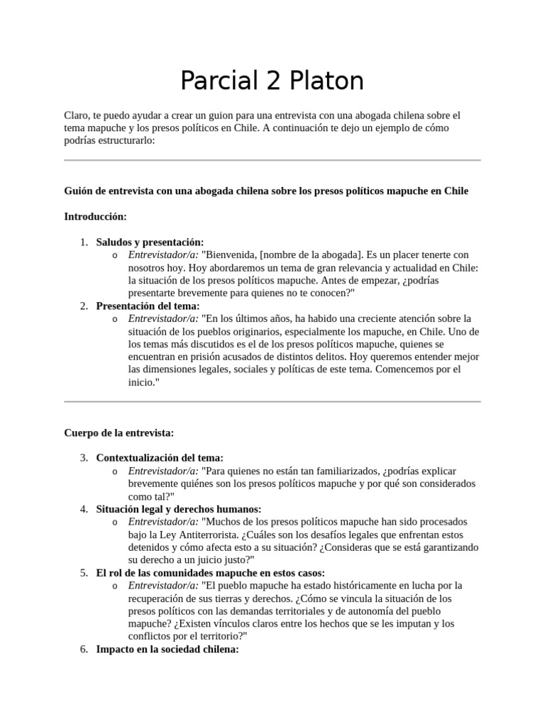 Parcial 2 Platon | PDF | Chile | Estado (política)