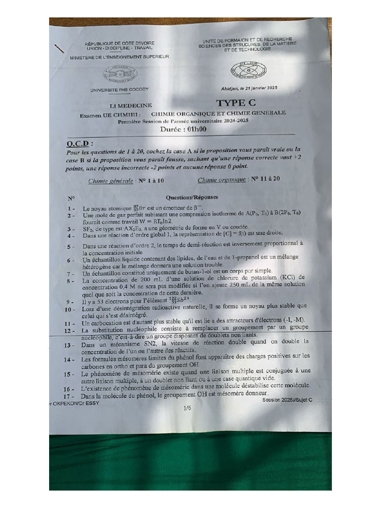 COG type C et B | PDF