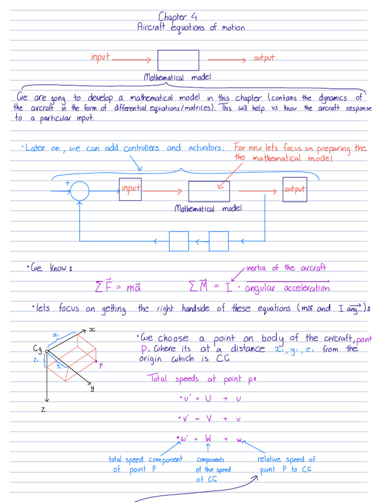 Chapter 4 -Equations of Motion | PDF | Acceleration | Aerodynamics