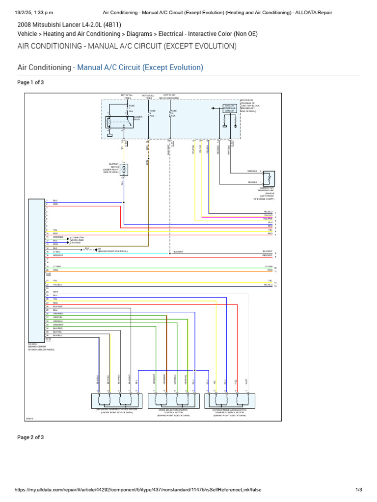 Air Conditioning - Manual A - C Circuit (Except Evolution) (Heating and Air Conditioning ...