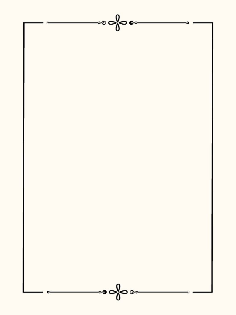 Simple Border Stationery Paper A4 Document | PDF
