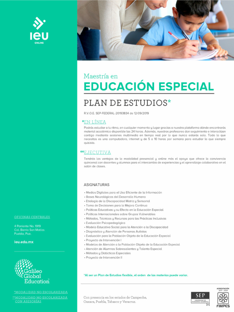 Plan de Estudios Ieu | PDF