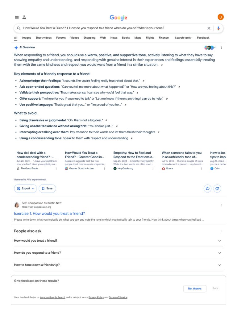 Responding to Friends Positively | PDF | Psychological Concepts ...