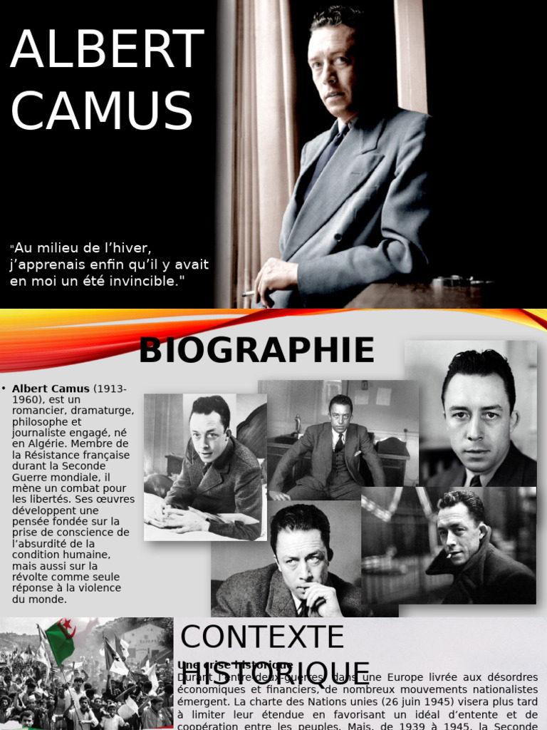 Albert Camus | PDF | Existentialisme | Albert Camus