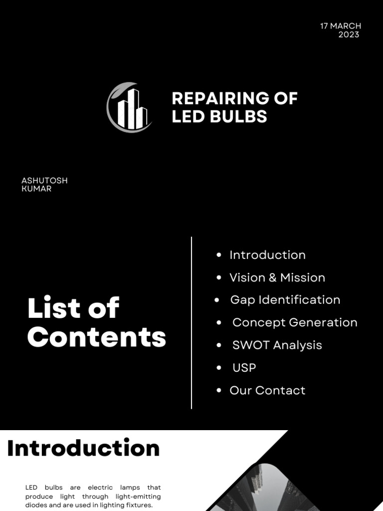 Ashutosh Mini Project | PDF | Light Emitting Diode | Lighting