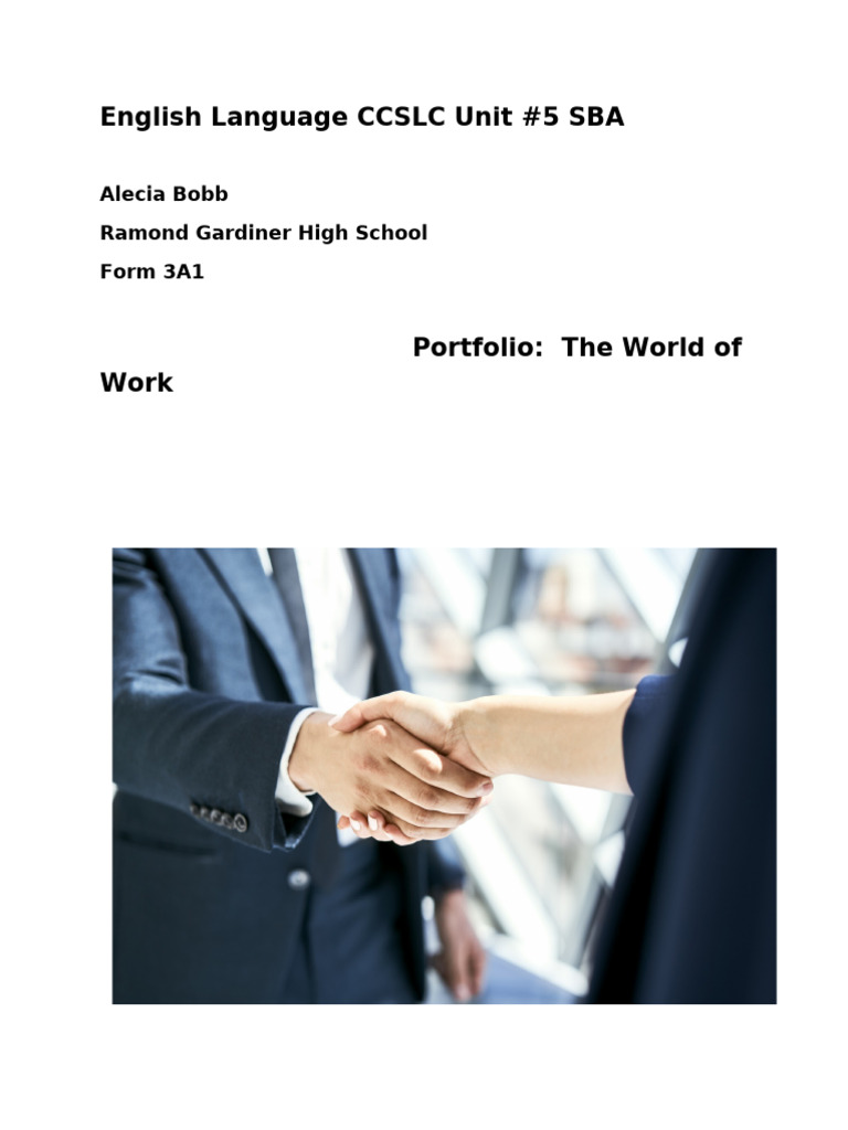 English Language CCSLC Unit #5 | PDF