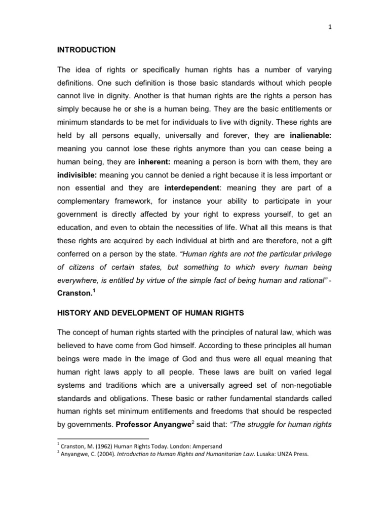 Human Rights Law Assignment I | PDF | Natural And Legal Rights | Human ...