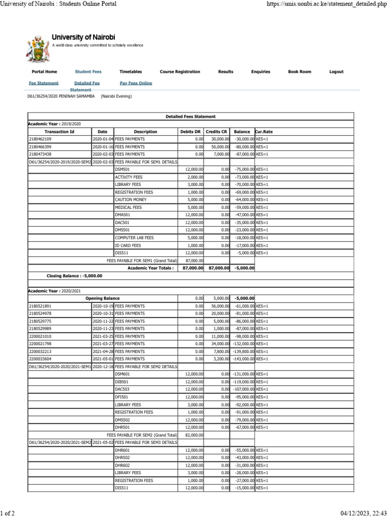 Fee Structure | PDF | Payments | Fee