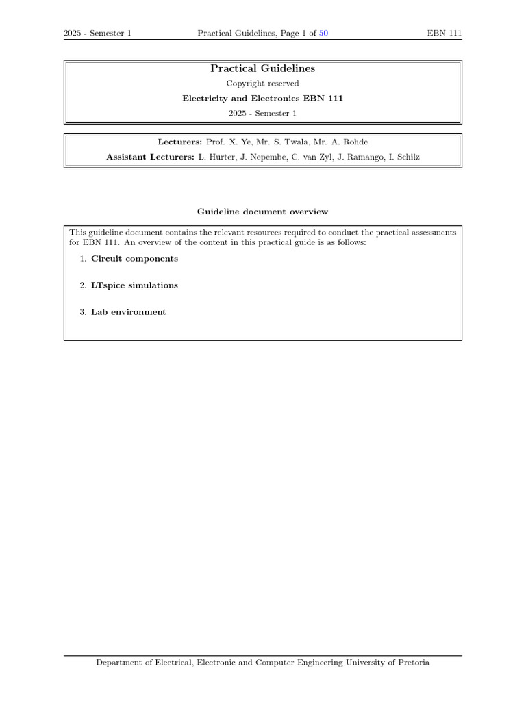 2025_EBN_111_Practical_Guidelines (1) | PDF | Amplifier | Operational Amplifier