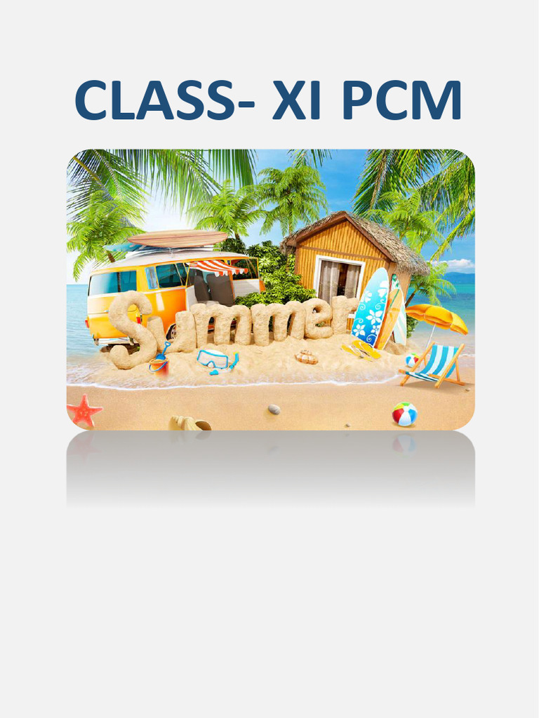 Class Xi PCM | PDF