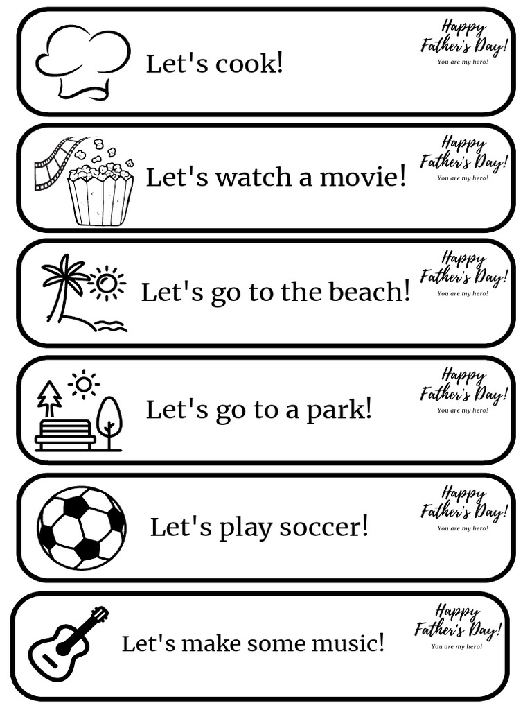 Creative Father's Day Activities | PDF