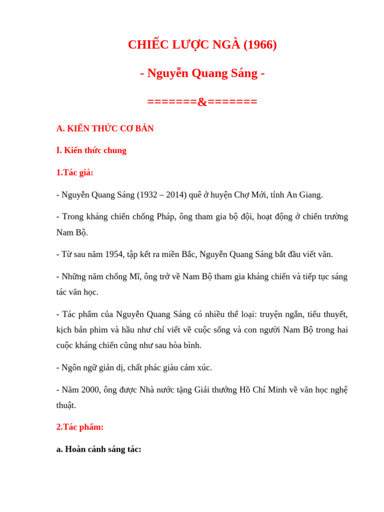 17 Hsg9-Chiếc Lược Ngà | PDF