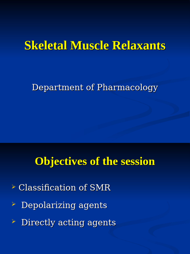 SMR | PDF | Acetylcholine | Neuromuscular Junction