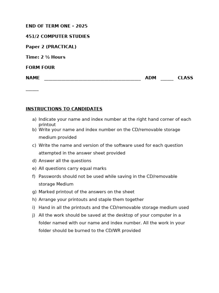 COMPUTER PP2 QS | PDF | Computer Data | Information Technology Management