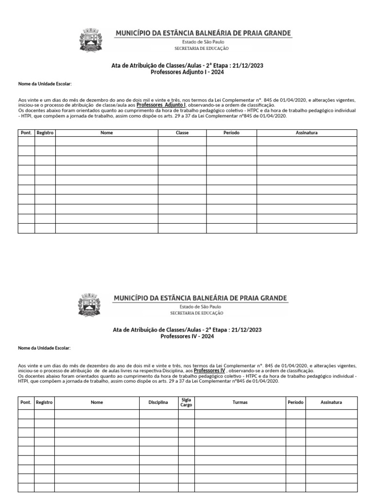 Modelos Ata 2024-Etapa 21-12 | PDF | Pedagogia