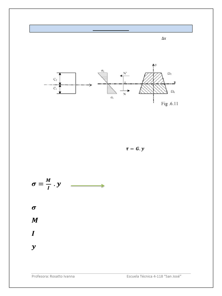 Guia Flexión Simple Con Ejemplos | PDF | Doblar | Mecánica de sólidos