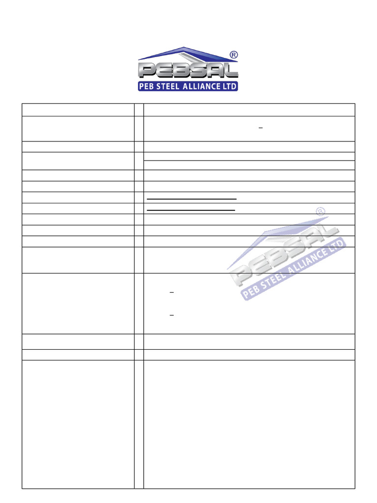Company Profile of PEB Steel Alliance LTD | PDF | Economies | Business