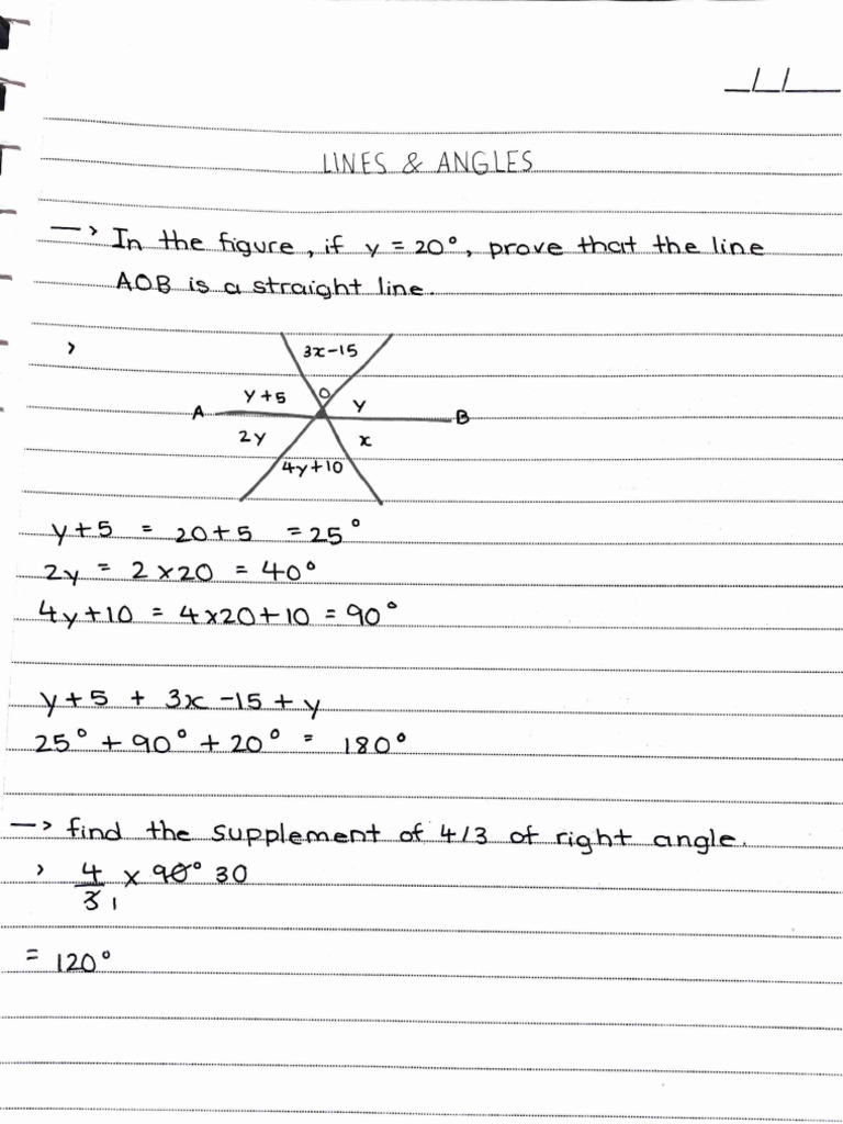 Lines and Angles | PDF