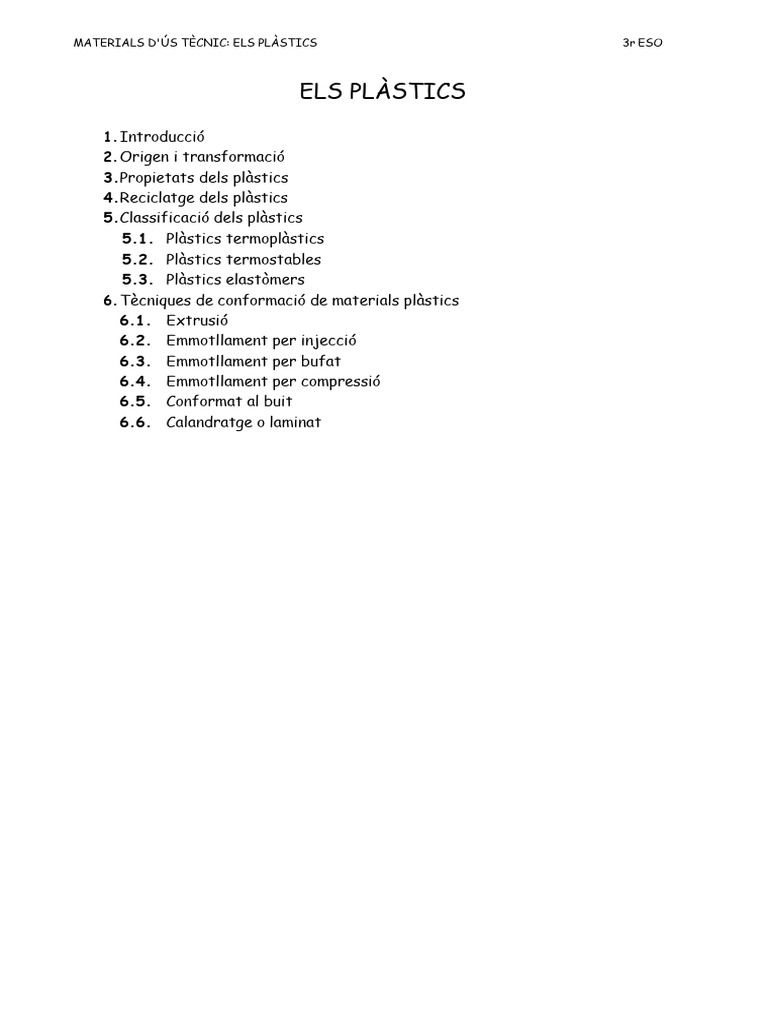 Quadern Materials | PDF