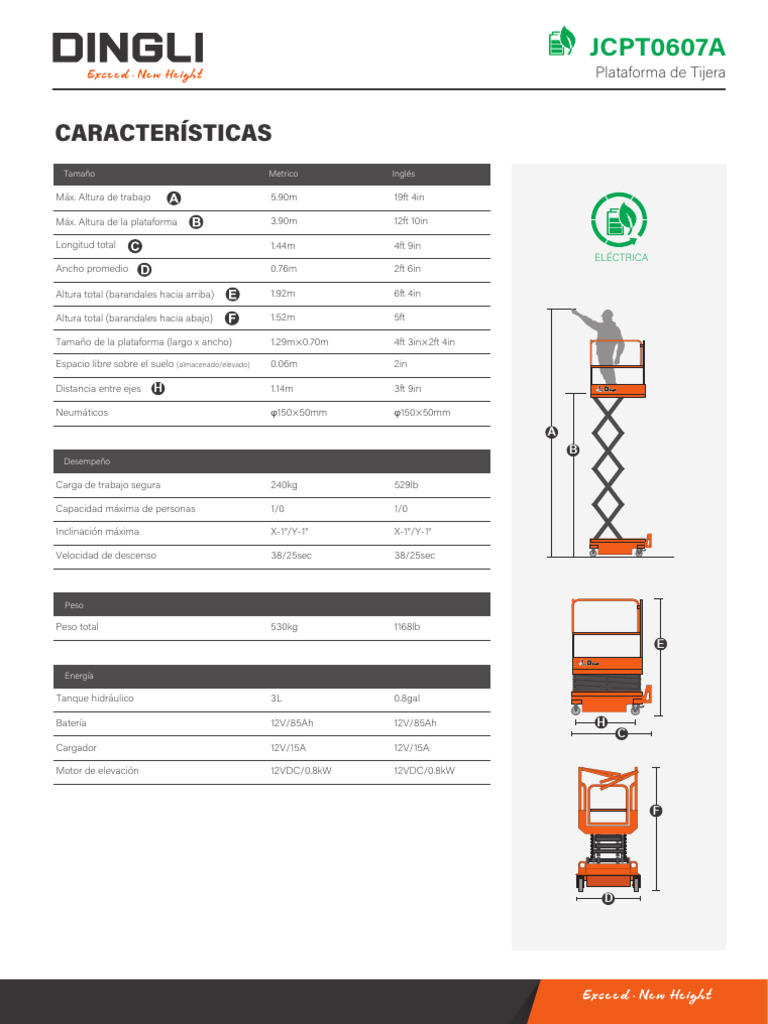 JCPT0607A Ficha Técnica | PDF