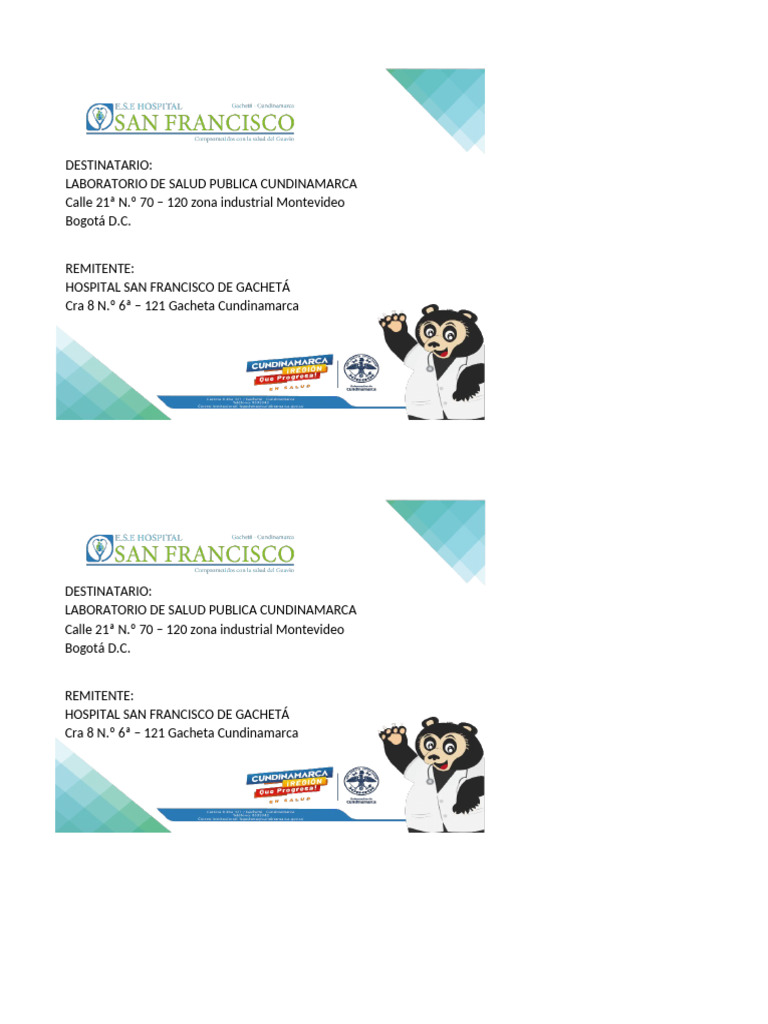 Formato Sobre para Envio SP | PDF