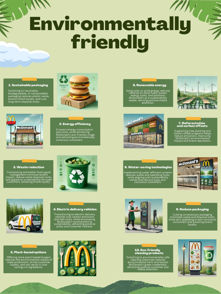 McDonald's Sustainable Practices Overview | PDF | Waste Management | Waste