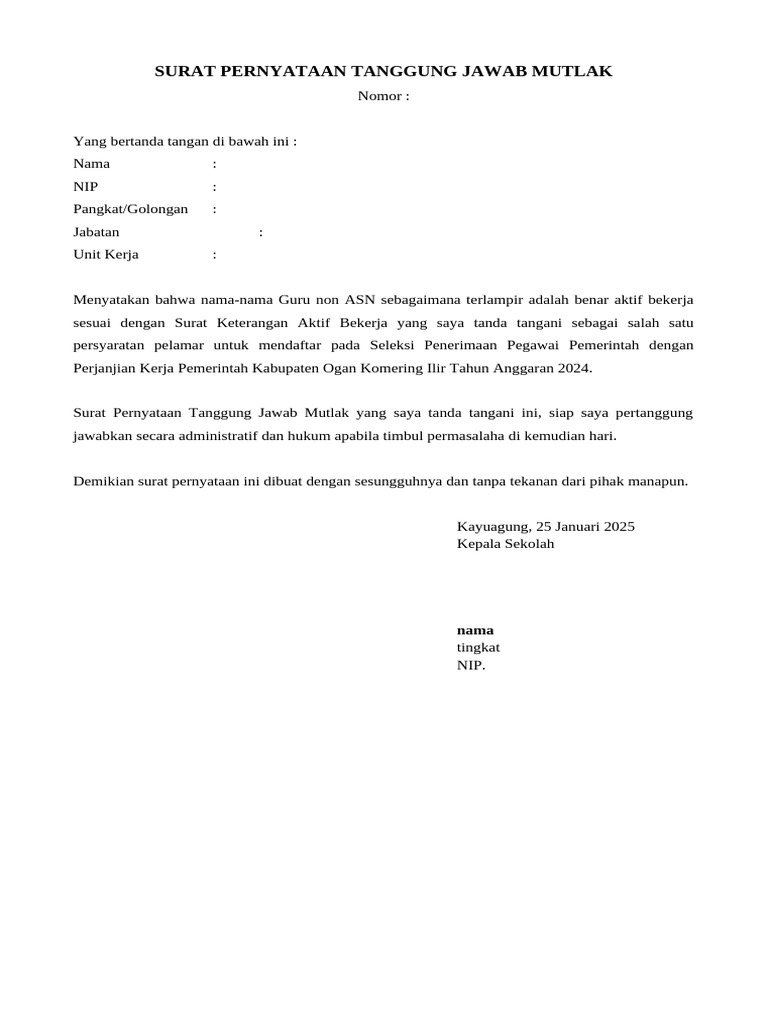 contoh spj pendanaan honor | PDF