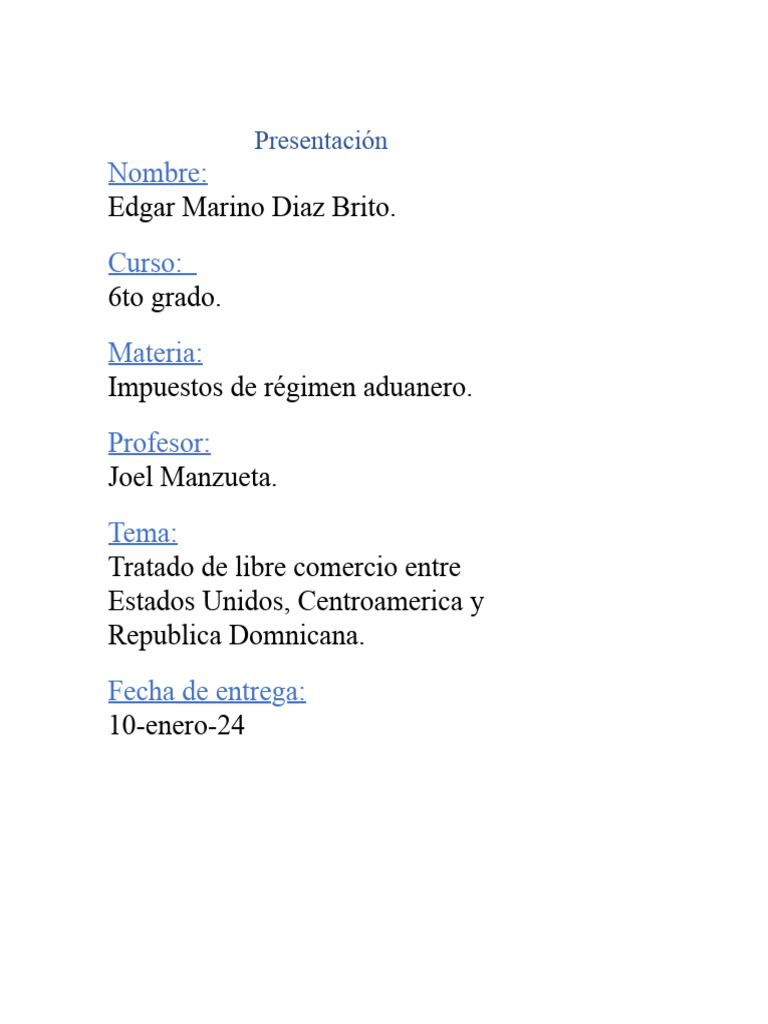 DR-CAFTA: Comercio y Regulaciones | PDF | Centroamérica | Economias