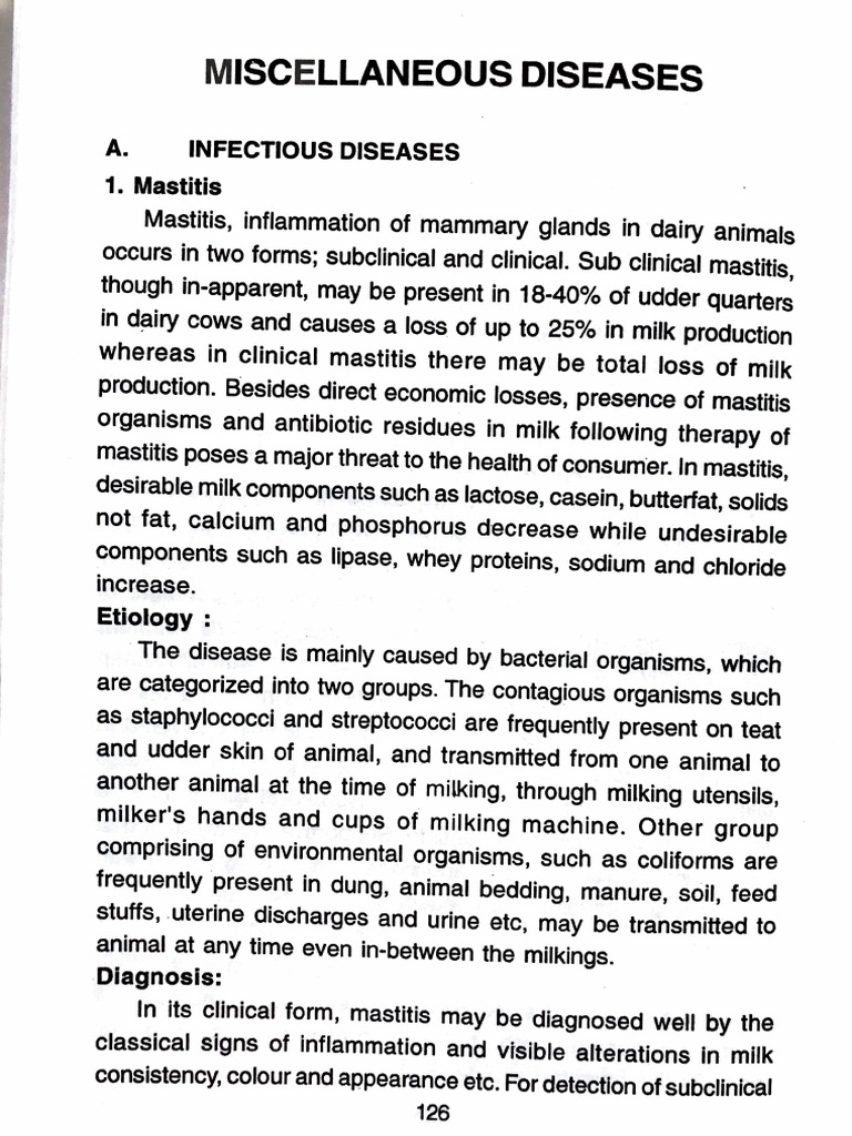 Mastitis | PDF | Diseases And Disorders | Medical Specialties