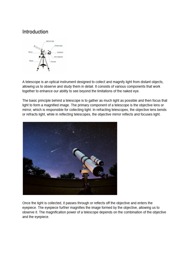 Class XII Physics Project | PDF | Telescope | Optics