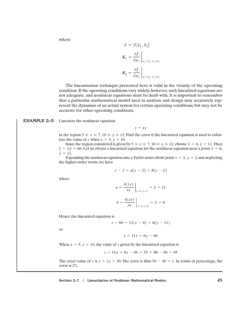 ch 2 | PDF | Nonlinear System | Mathematical Analysis