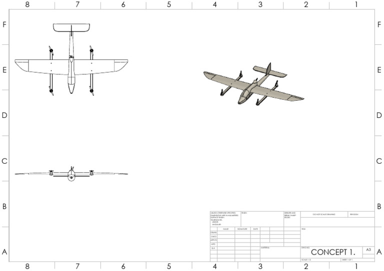 Skysurfer fixed wing VTOL UAV | PDF