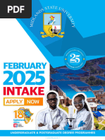 MSU August 2025 Intake Programmes | PDF | Academic Degree | Bachelor's ...